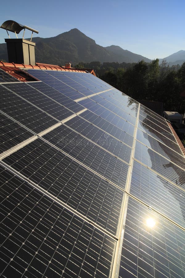 Circular Solar Panel stock image. Image of pavement, shore - 15235417