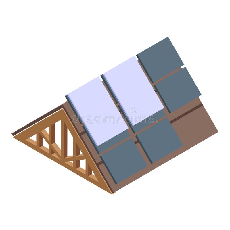 Roof Panel Icon Isometric Vector. House Repair Stock Vector ...