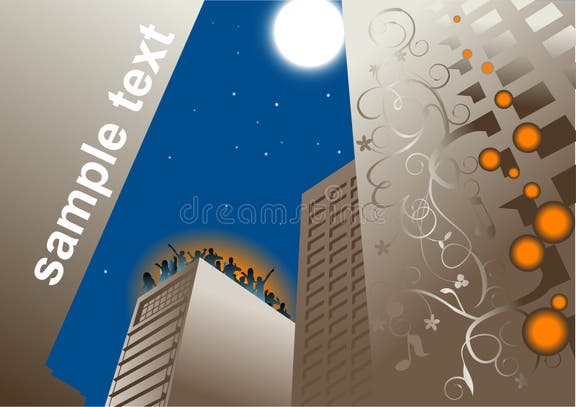 Roof Party Background Vector Stock Vector - Illustration of business ...