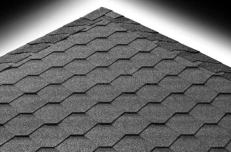 Pyramid of Tiles Roof. White Metallic Pyramid of Tiles Roof, Background ...