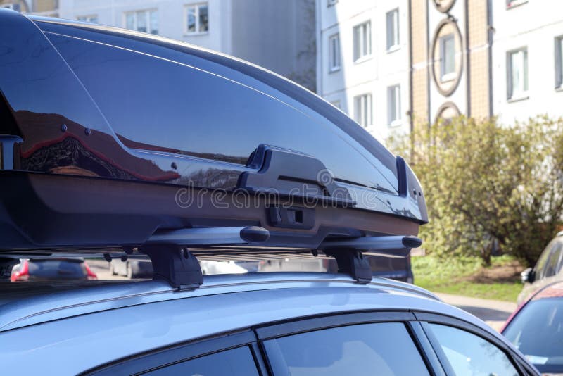.roof Rack on the Roof of the Car Stock Image - Image of bank, modern ...