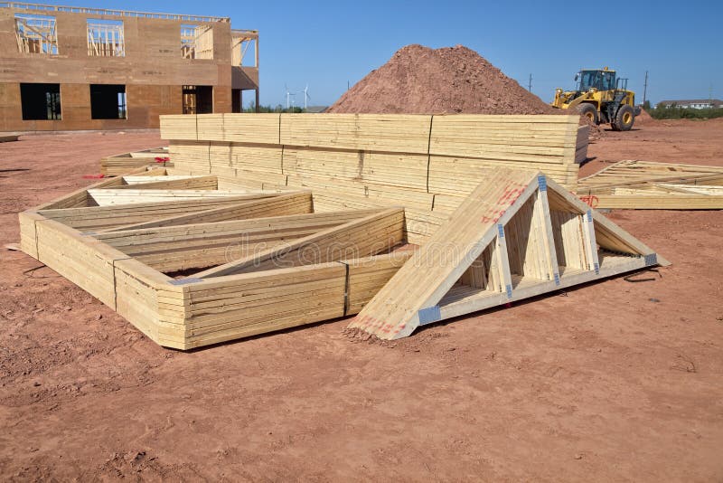 Roof Rafters stock image. Image of dirt, heavy, work - 24612073
