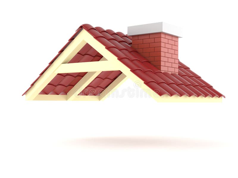 Roof stock illustration. Illustration of real, white - 107867381