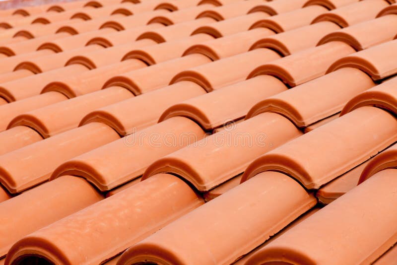 Italian red roof tiles stock image. Image of detail, pattern - 8265923