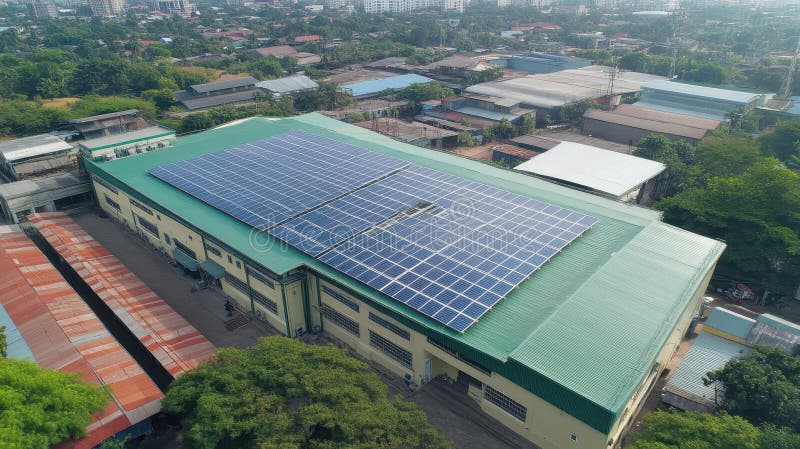 Roof Solar Array for Sustainable Energy Solution in Urban Area Stock ...