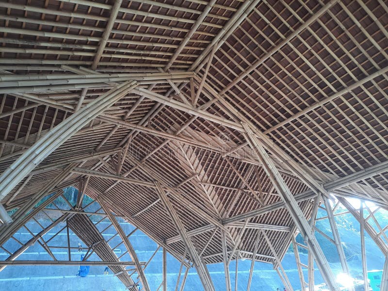 Roof Structure of Bamboo stock photo. Image of roof - 287022850