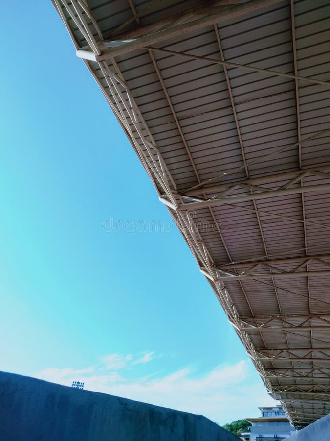 Roof structure stock photo. Image of blue, structure - 148026754