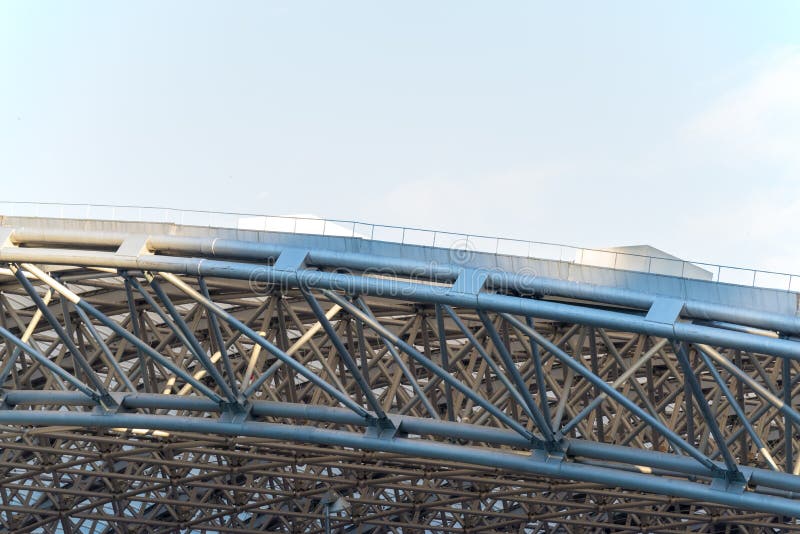 Roof Supporting Metal Structures Stock Image - Image of industry ...