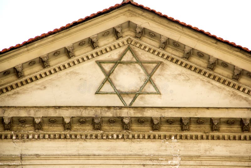 The Roof of the Synagogue and Judaism Symbol Stock Photo - Image of ...