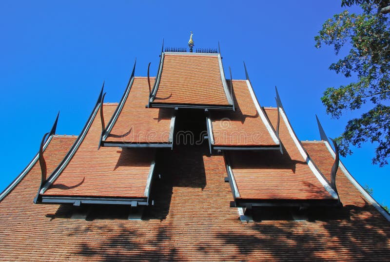Roof thai style stock image. Image of house, architecture - 14042915