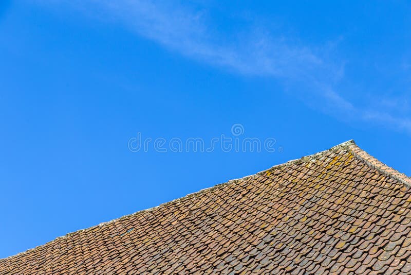 Roof tile over blue sky stock photo. Image of modern - 40099946