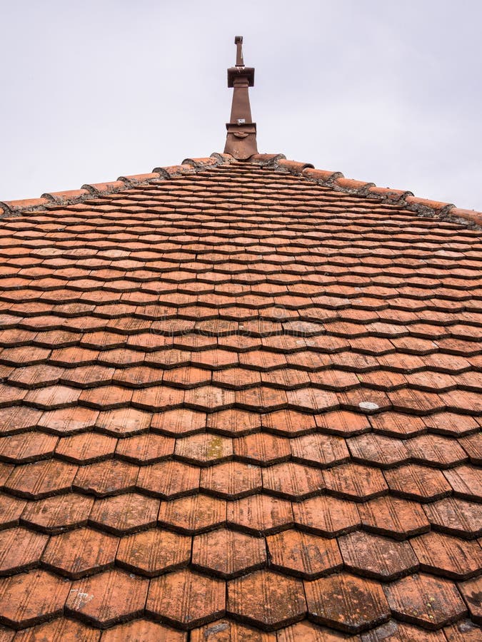 Roof Tiles Abstract Pattern Stock Image - Image of hexagonal, building ...