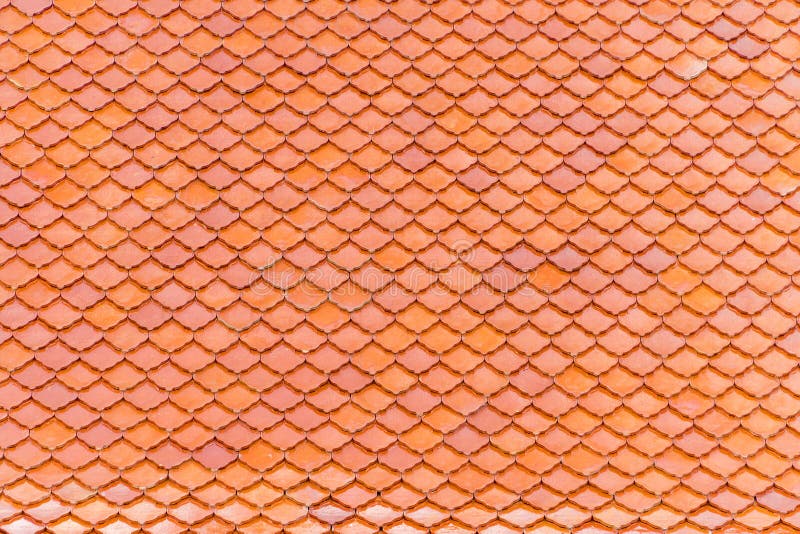Roof Tiles Orange are Pattern for Art Stock Image - Image of oriental ...