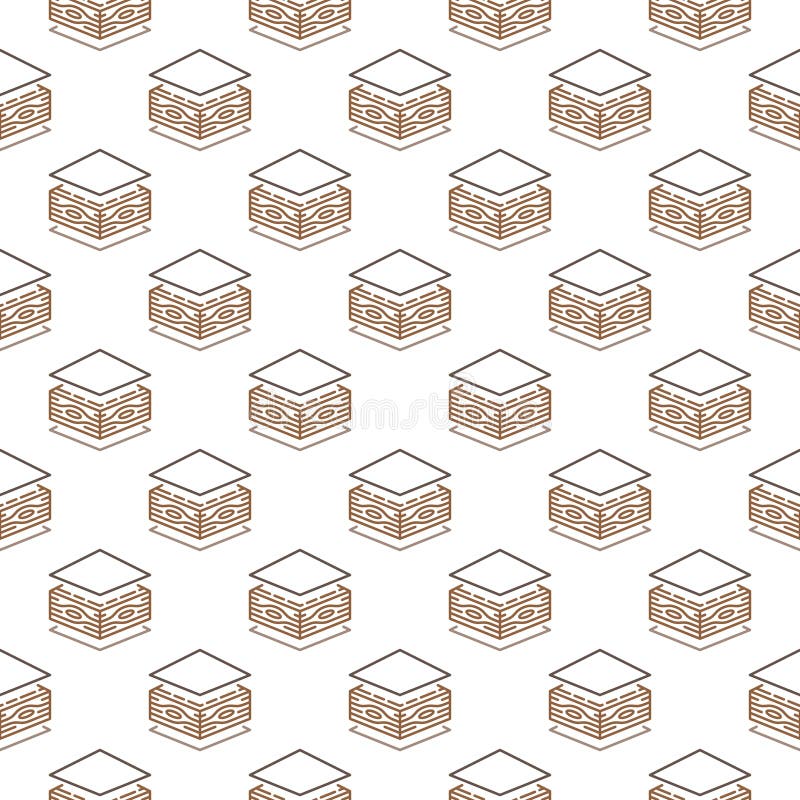 Roof Tiles Vector Seamless Pattern in Outline Style Stock Vector ...