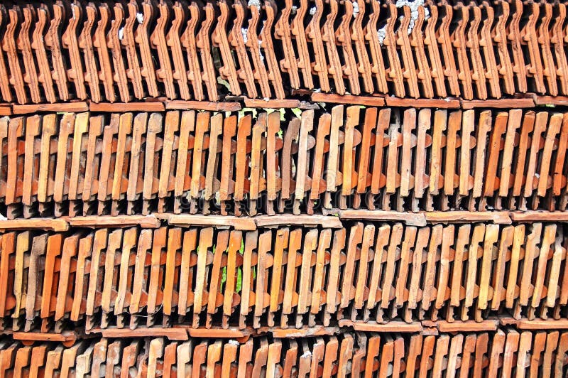 Roof tiles wall stock image. Image of reuse, lined, protectiv - 68501819