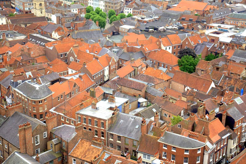 Roof tops in York, UK stock image. Image of european - 15194113