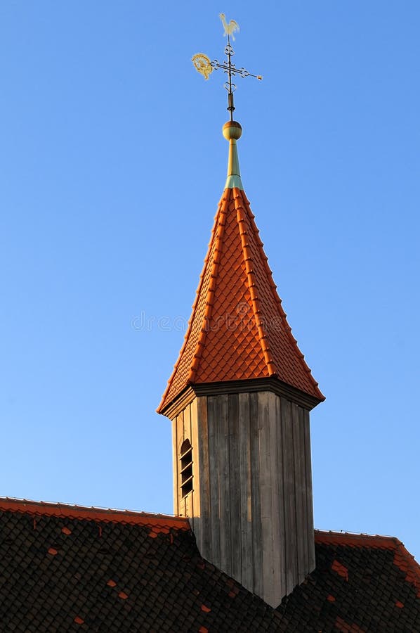 Roof and tower stock image. Image of rustic, home, metal - 21471711