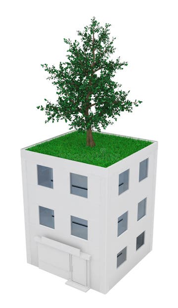 Roof Tree stock illustration. Illustration of growth - 15081395