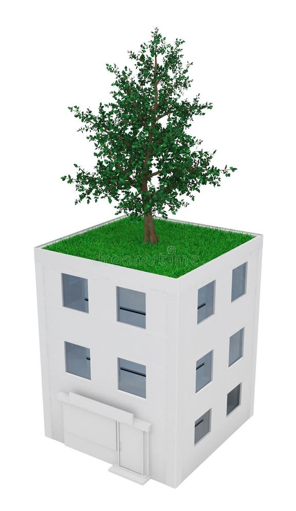 Roof Tree stock illustration. Illustration of growth - 15081395