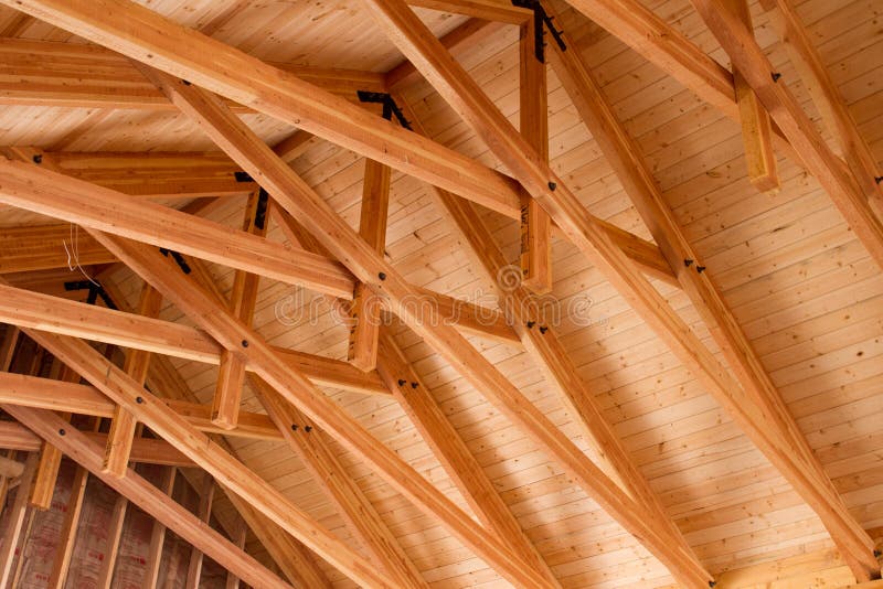 Roof Trusses stock photo. Image of built, construction - 36772568
