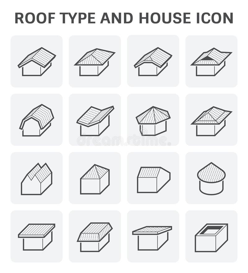 Roof Types Labeled Titles Collection with 3D Examples for House ...