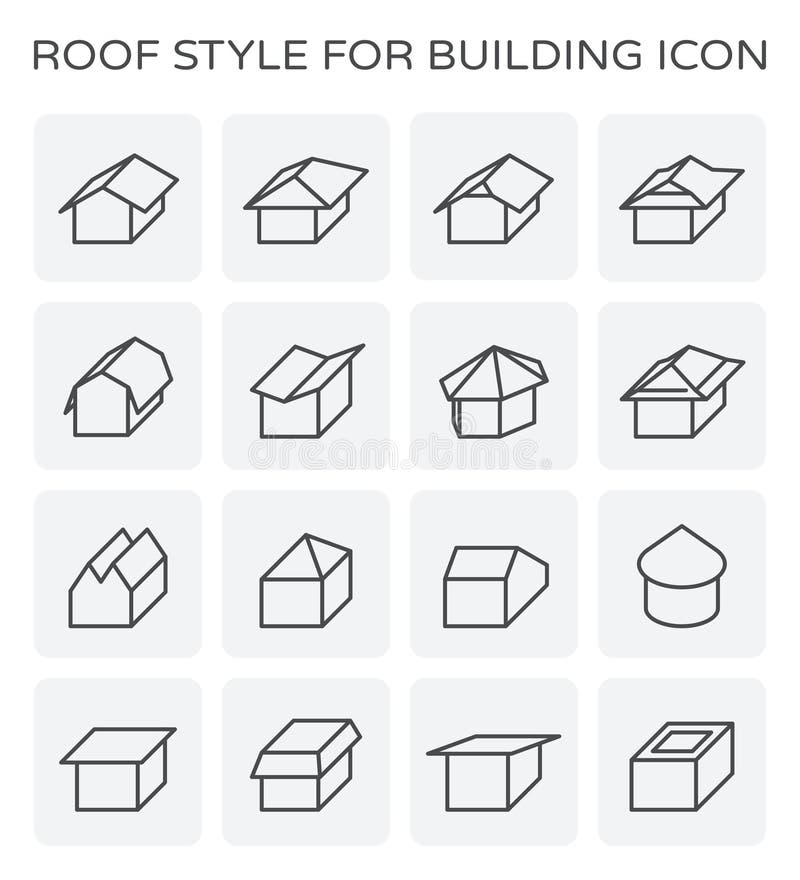 Roof type icon stock vector. Illustration of material - 100501853