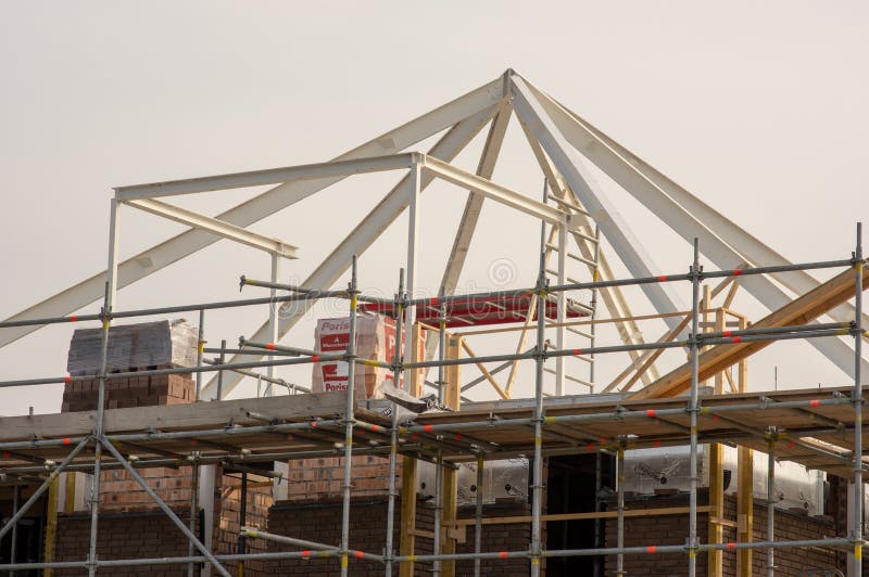 Roof Under Construction, Close-up Editorial Photography - Image of ...