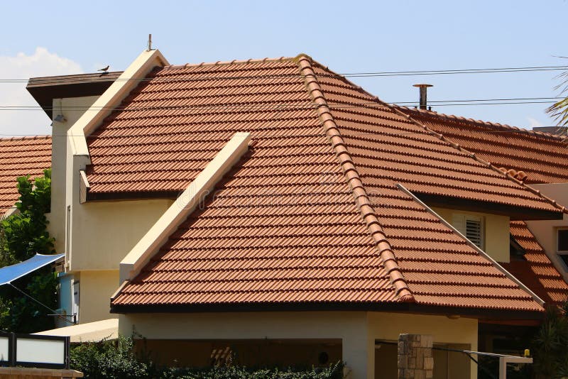 Roof - the Upper Structure of the Building and Structures Stock Photo ...
