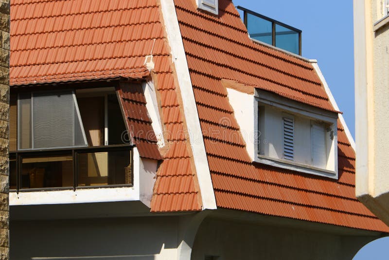 Roof - the Upper Structure of the Building and Structures Stock Photo ...