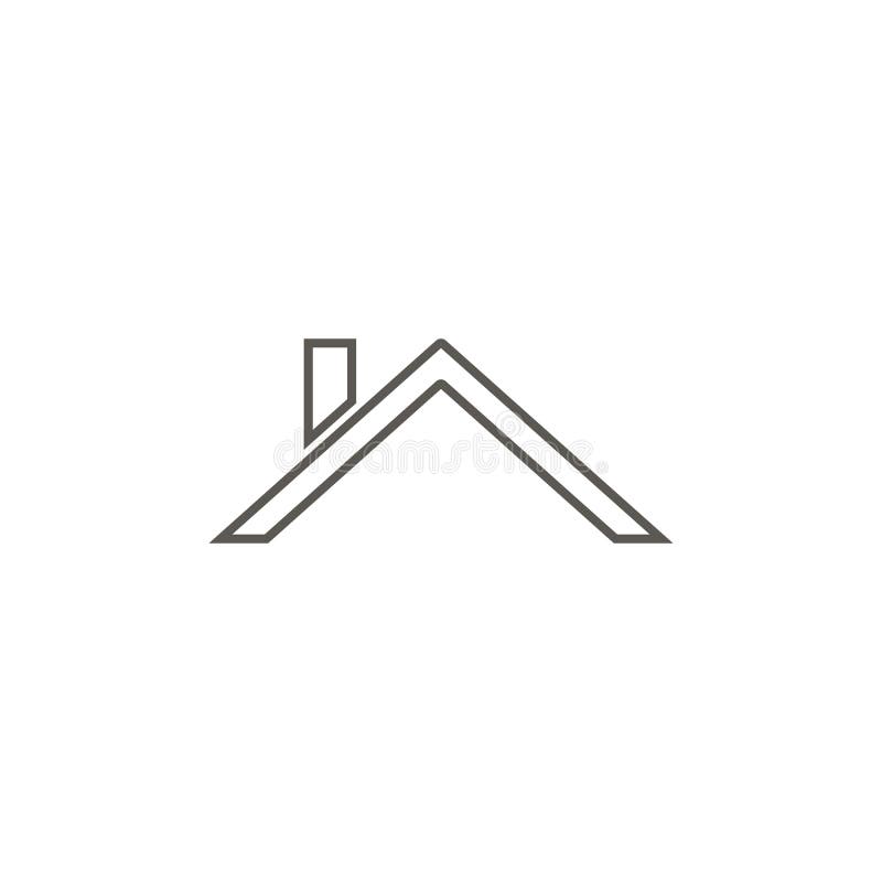 Roof Vector Icon. Simple Element Illustration from Map and Navigation ...