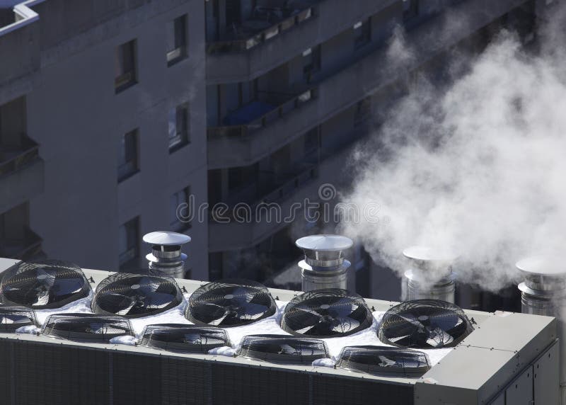 Roof vents stock image. Image of downtown, fans, ventilation - 18479445