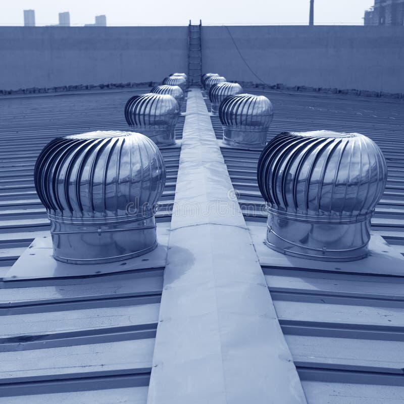 Roof vents stock image. Image of ventilation, blue, close - 60330927
