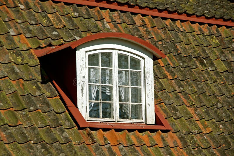 Roof window stock image. Image of outdoors, brick, exterior - 35822459