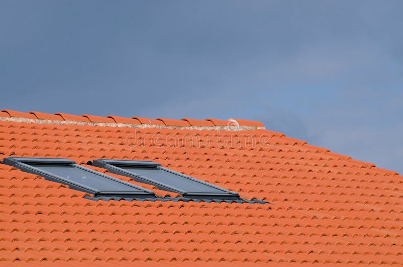 Roof windows stock photo. Image of horizontal, construction - 15789044