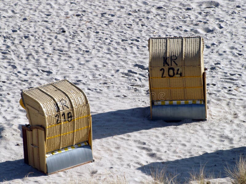 Roofed Wicker Beach Chairs on the Beach Stock Photo - Image of chairs ...