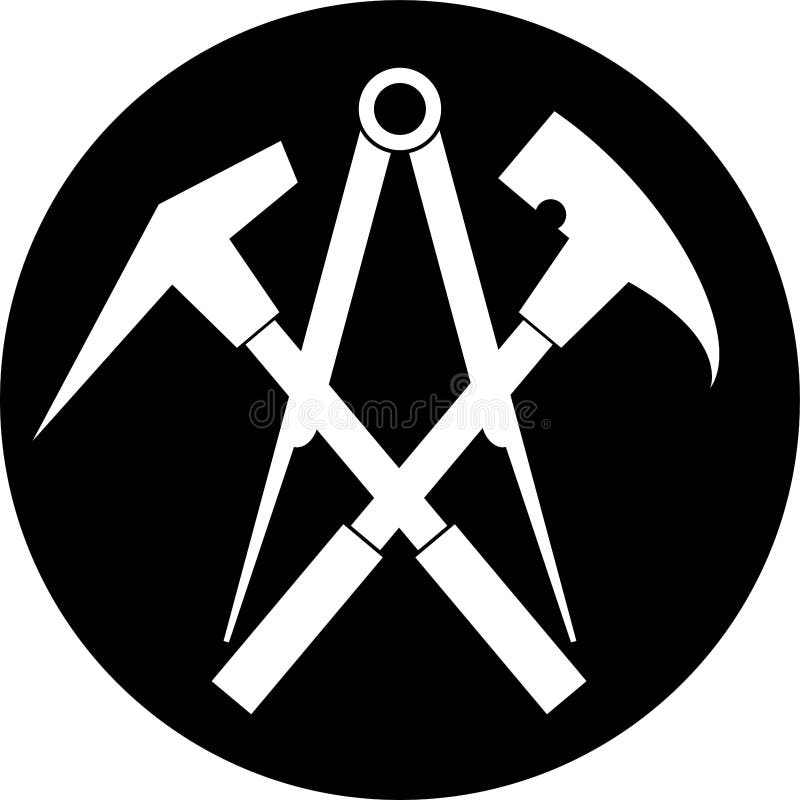 Roofing Tools And Roof, Roofing And Professions Label Stock Vector ...