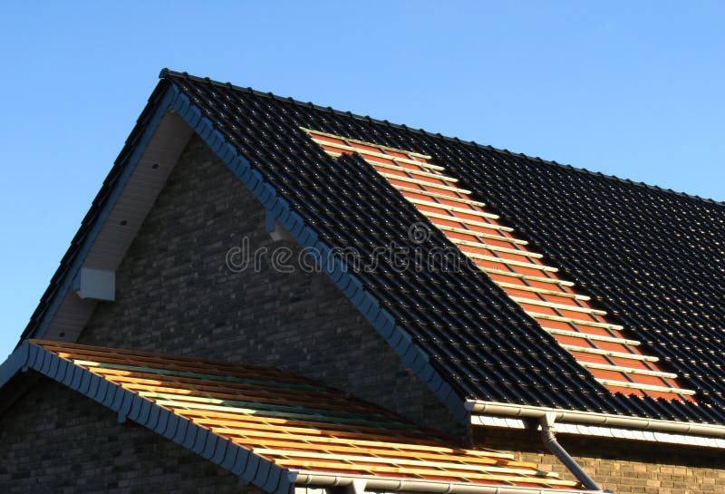 Roofing stock photo. Image of house, clinker, roofing - 13464124