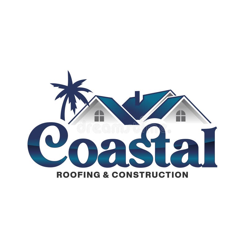 Roofing Company Logo Vector Template on White Back Ground Stock Vector ...