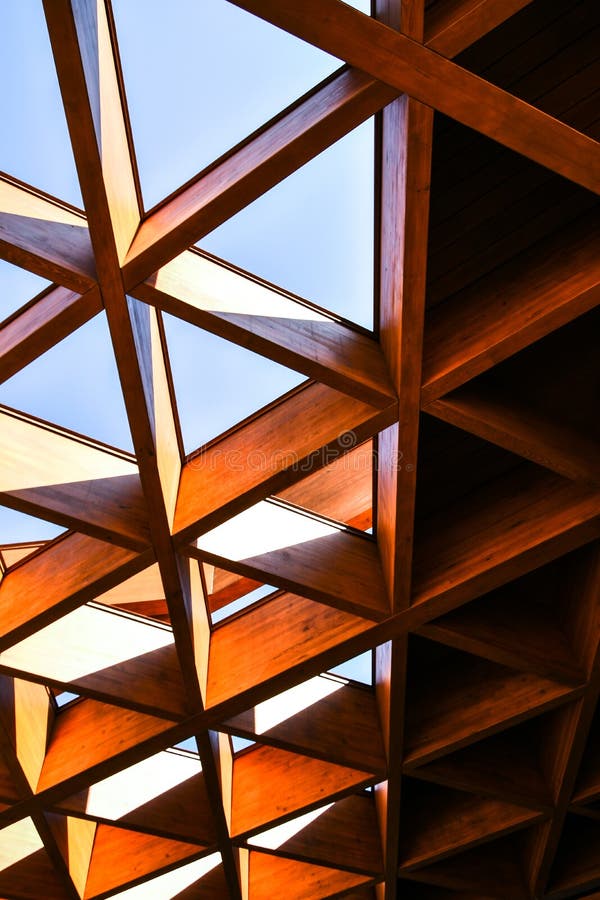 Roofing Construction. Wooden Roof Frame House Construction. Abstract ...