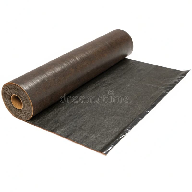 Roofing Felt Tar Paper on White Background Stock Illustration ...