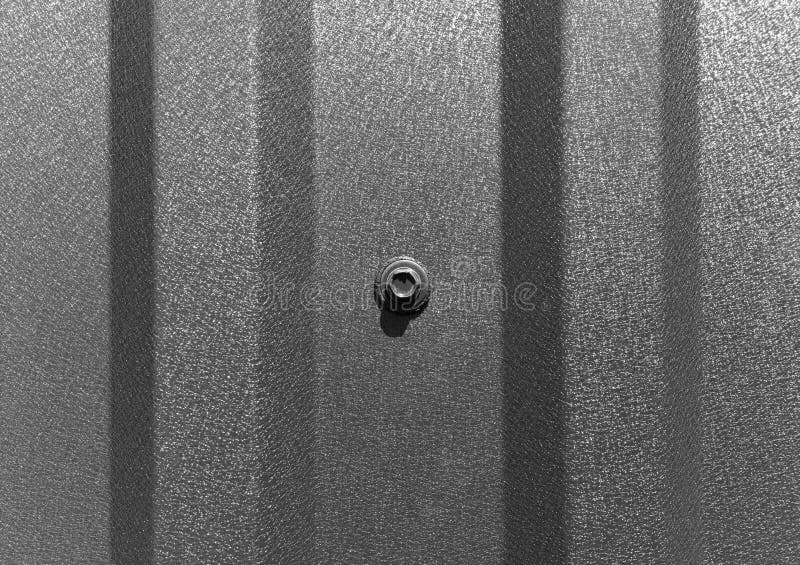 Roofing in a Profiled Sheet Close-up. Stock Photo - Image of rivets ...