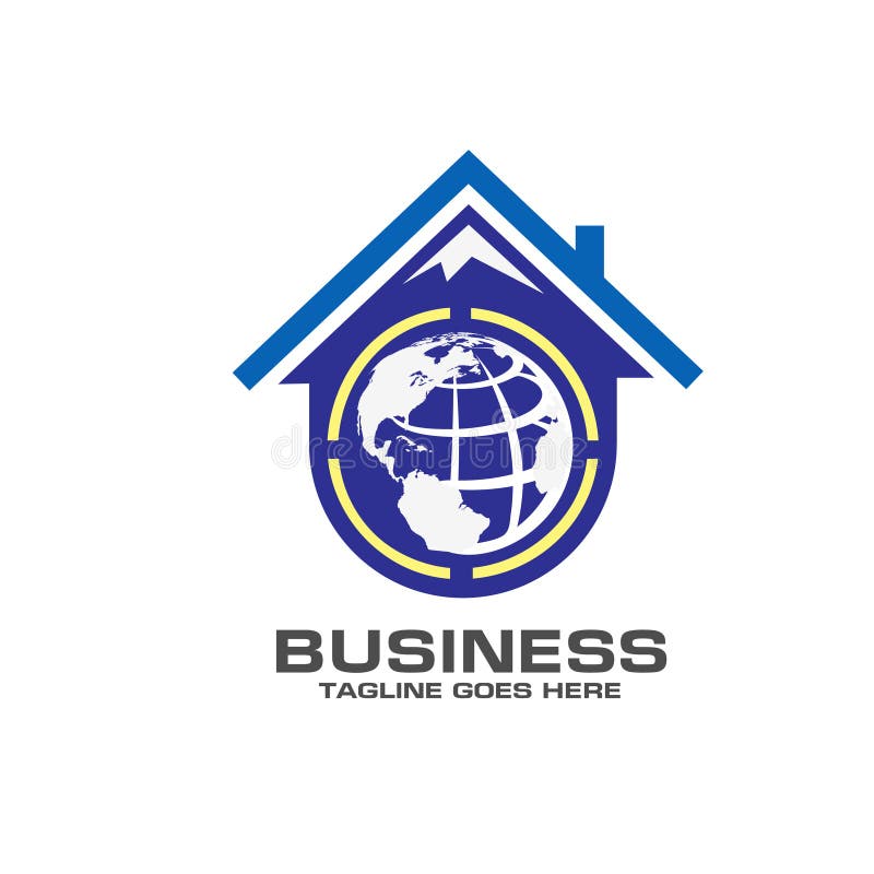 Roofing world logo stock vector. Illustration of environment - 97437739