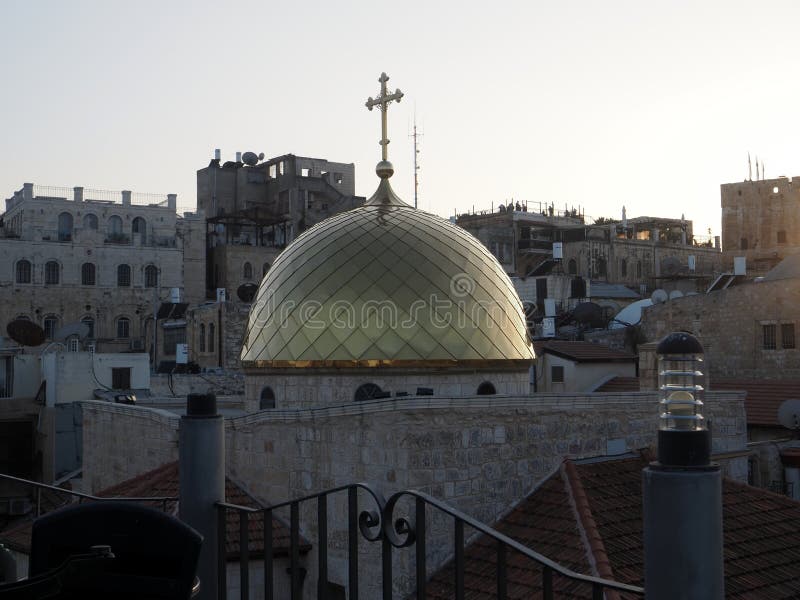 Roofs of the Dome and Bell Tower Stock Image - Image of history ...