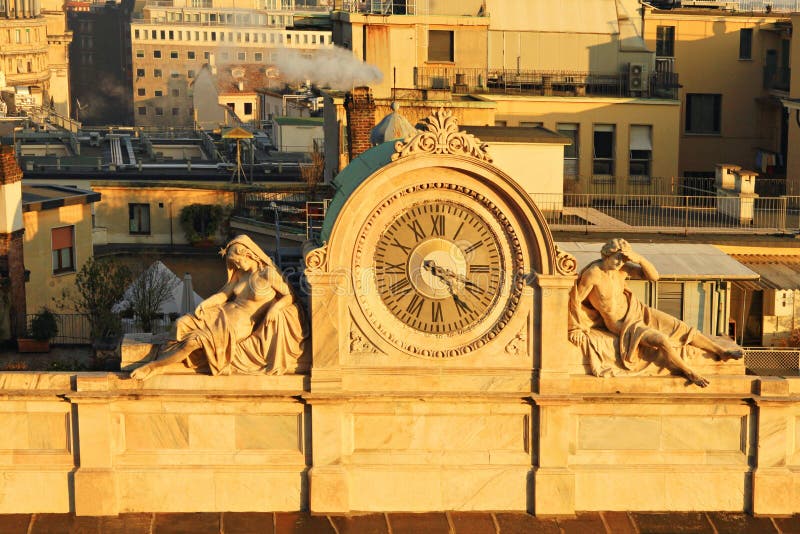 Roofs in Milan. stock image. Image of ancient, winter - 36184835