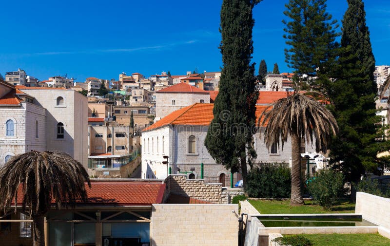 Roofs of Old City in Nazareth Stock Photo - Image of small, colored ...