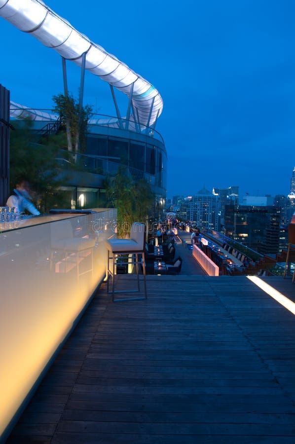 Rooftop Bars in Bangkok, Thailand Editorial Photo - Image of activity ...