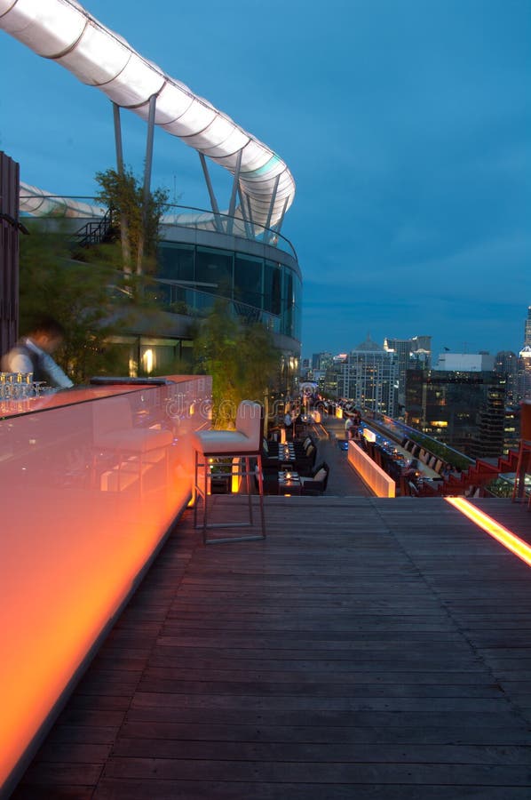 Rooftop Bars in Bangkok, Thailand Editorial Photography - Image of ...