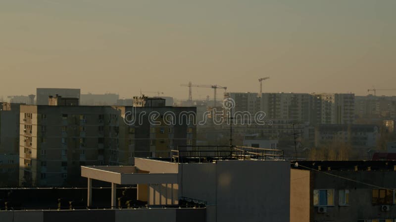 Rooftop Cityscape Views of Bucharest S Urban Life and Architecture ...