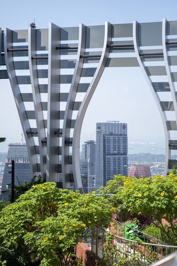 Rooftop Garden at CapitaSpring Building, Singapore Editorial Image ...