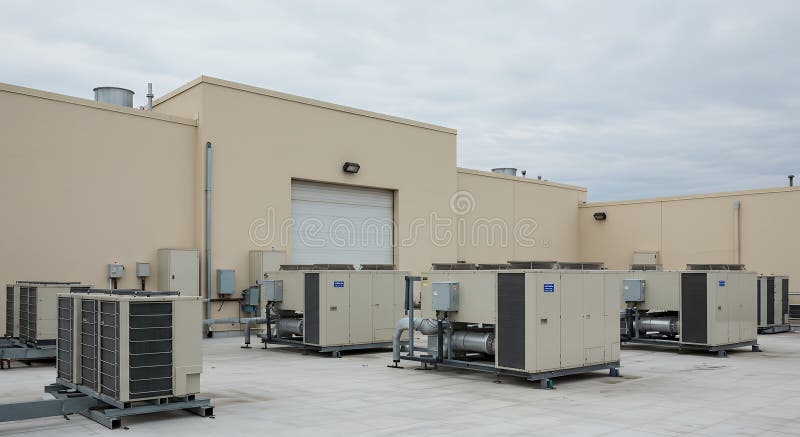 Rooftop HVAC Units on Commercial Building: Efficient Climate Control ...